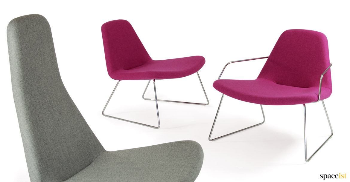 Fuschia Waiting Room Chair | 59 Chair