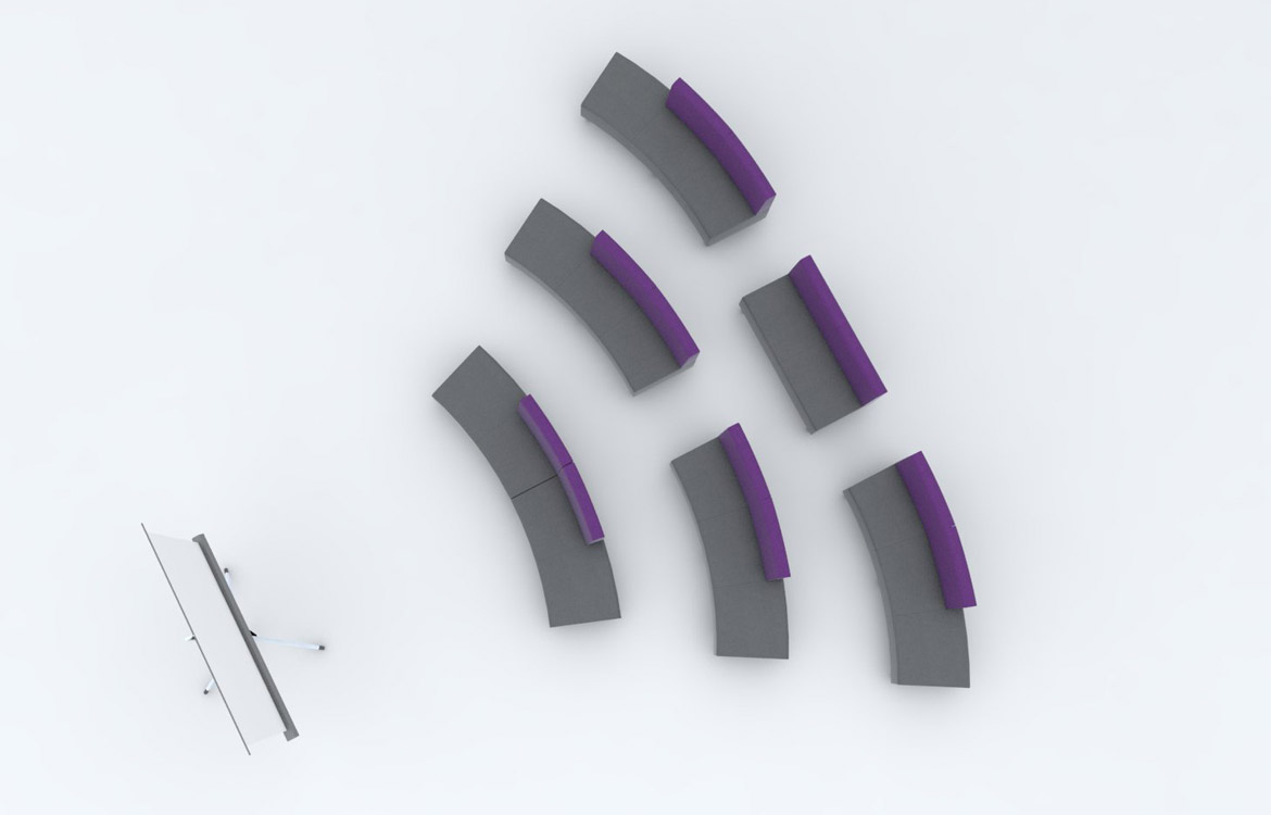 Wave Audience Sofa Office | Modular Sofas - Spaceist