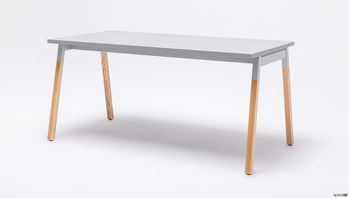 Alpha Grey Desk for 2 People | Spaceist