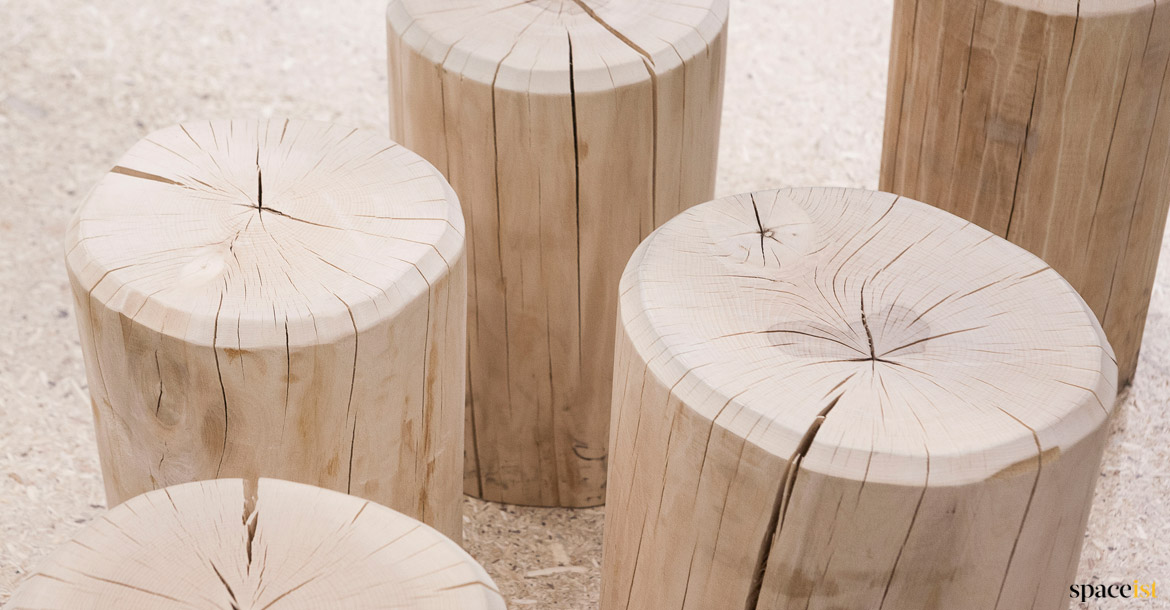 Low Stool That Looks Like a Tree Trunk | Spaceist London